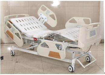 Hi Low Tilting Intensive Care Unit Bed Heavy Duty Hospital Bed Coated Steel
