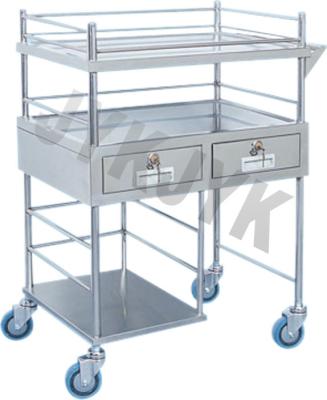 China OEM Hospital Crash Carts Apparatus Dressing Medical Instrument Trolley With Drawers for sale