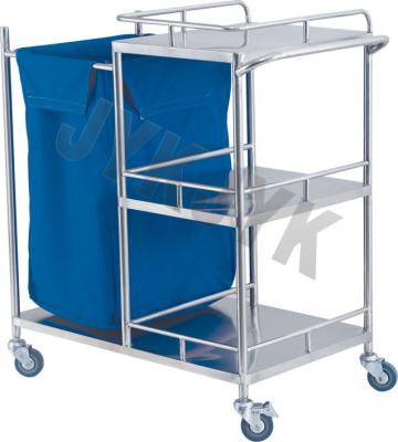 China 304SS Stainless Steel Surgical Trolley Cart Crash For Medicine Making Up Bed & Nursing Linen for sale