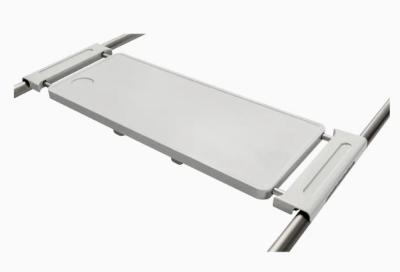 China Medical Lightweight ABS Hospital Overbed Table Dining Board Tray Adjustable for sale