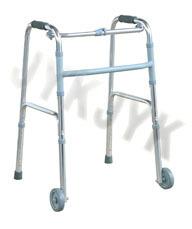 China Medical Aid Lightweight Aluminium Walking Frame Rollator Foldable Custom for sale