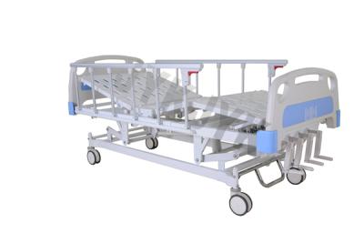 China Manual control Five functions Adjustable Hospital Bed for sale