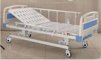 China Manual control three functions Adjustable Hospital Bed with three cranks for sale