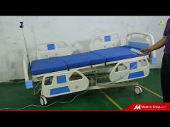 semi fowler adjustable hospital bed central locking castors iso13485 compliant