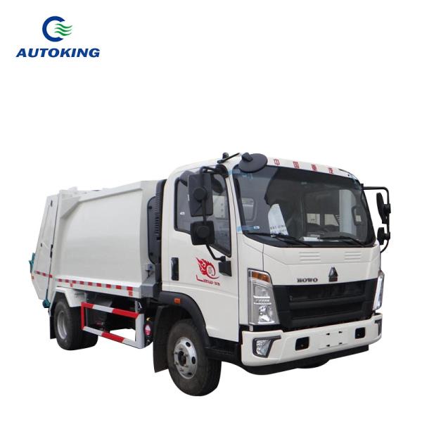Quality Second Hand Howo Garbage Truck Sanitation Rear Loader 18 Ton for sale