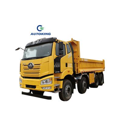 China Construction Waste 8*4 Dumper Truck 40000kg FAW Tipper Truck Automatic Unloading for sale