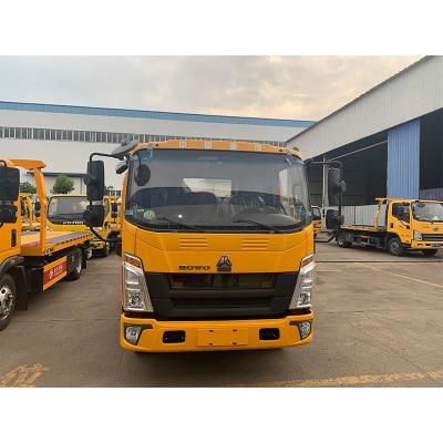 China EURO 5 Second Hand HOWO Tow Truck Wrecker 4*2 Wrecker Truck 75 Ton Rotator Wrecker Sale for sale