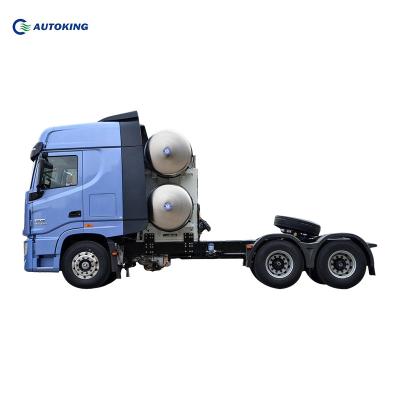 China 4x2 Howo Tractor Head 21000kgs Gebruikte HOWO Tractor Truck 600L brandstoftank Te koop