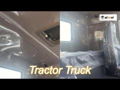 Sistema multimedia Sí Camiones de tractor usados Dongfeng Sinotruk Howo 371hp 6x6 Cabeza del remolque