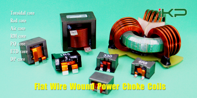 High Current PQ/RM/EP/EQ/Toroid Type Magnetic Shielded Flat Wire Edge Winding Power Inductors supplier