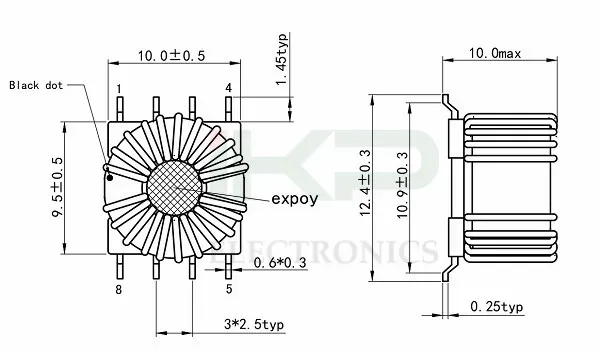 Spraying Nanocrystalline Core EMC Common Mode Filter Inductors