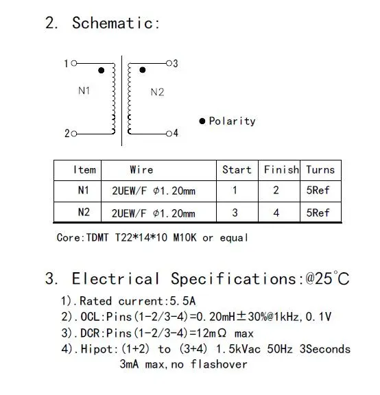 Ce/UL/RoHS Certified Toroidal Common Mode Choke Inductor with PCB Base