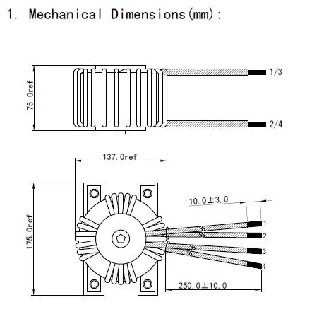 Customized Toroidal Amorphous Core High Frequency Power Transformer