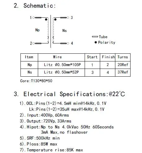 Amorphous Core High Frequency Toroidal Transformer, UL/Ce/RoHS Certified