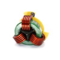 China Horizontal Three Phase Common Mode Choke Coils with Flat Wire Vertical Winding for sale