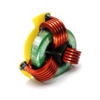 China Horizontal Three Phase Common Mode Choke Coils with Flat Wire Vertical Winding for sale