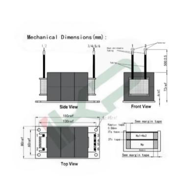 China Variable 3 Phase Ikp-Elec Air Coil Flat Wire Power Inductor for sale
