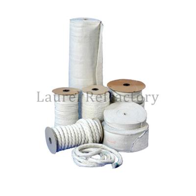 China High Temperature Insulation 1260 Customized Refractory Ceramic Fiber Wool Textile Tape Cloth Rope for sale