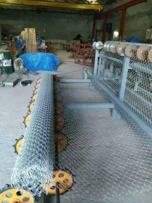 China 4m Width Full Automatic PLC control Double Wire Chain Link Fence /diamond mesh Making Machine for sale