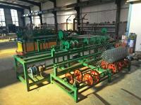 China 3m Width Full Automatic PLC single wire feeding Chain Link Fence machine for sale