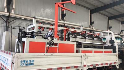 China Full Automatic PLC control Double Wire feeding Chain Link Fence Machine for sale