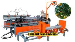 Full automatic single wire/double wire chain link fence machine