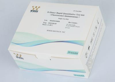 Cina Alti corredi sensibili del test medicale per il D-dimero in intero plasma sanguigno e siero in vendita