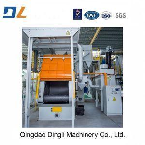 China Rubber Tumble Belt Automatic Shot Blasting Machine-Faster, Cleaner Parts for sale