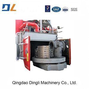 China Custom Trolley Type Rotary Cart Shot Blasting Machine for Heavy Casting for sale
