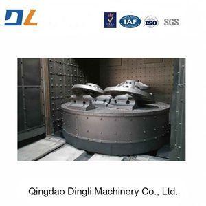 China Trolley Rotary Cart Shot Blasting Table Type Shot Blaster for Machinery for sale