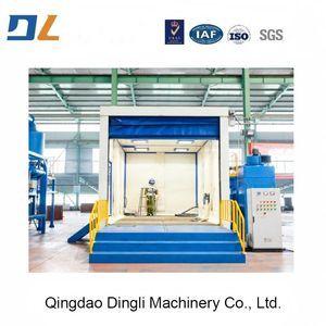 China DIY Sandblasting Booth Industrial Size Blast Booth with Sand Blasting Pot for sale