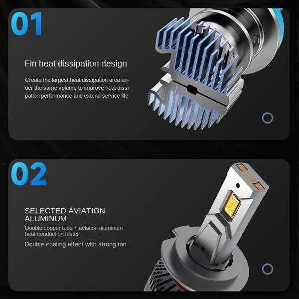 Quality Universal LED Headlight Bulb H1H4 H11 9012 9005 Ideal for Cars Vehicle Year for sale