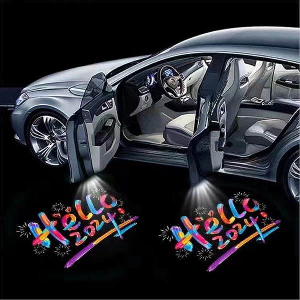 Quality Customize Logo Welcome Light Universal Car Fitment Accessory for Static for sale