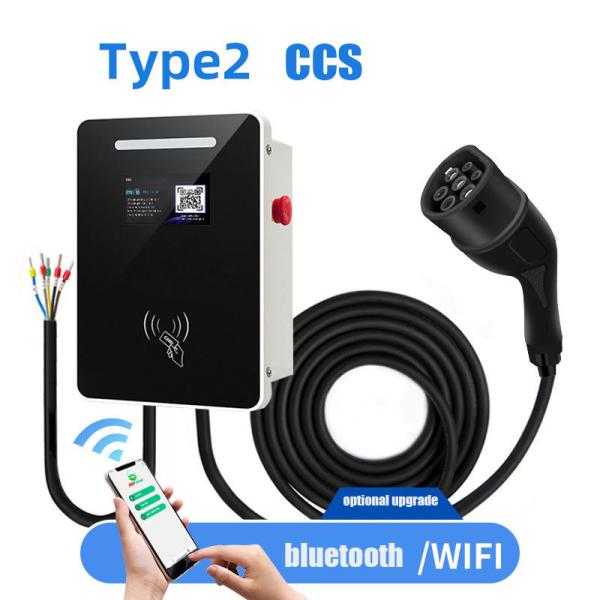 Quality 22KW CCS Tyre 2 Wall-Mounted AC European Standard Charging Station with Compact for sale