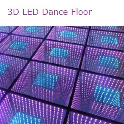 China 220V 50Hz RGB  Auto Run Control DJ 3D LED  Dance Floor  Aluminum Panel Stage  Lighting for sale