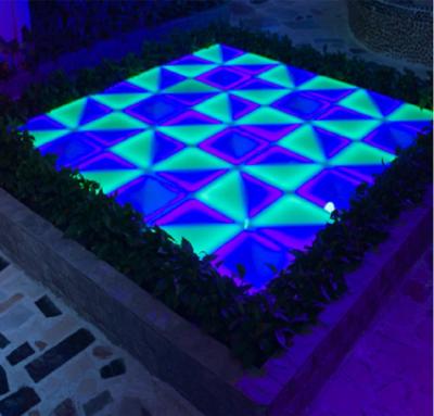 China Color RGB Portable  LED  Dance Floor  Size 100x100cm  Aluminum Panel  220V Voltage for sale
