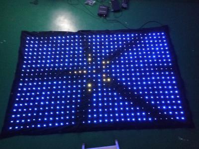 China RGB Color  Fireproof  Velvet  LED Video Cloth Like Chauvet Motiondrape for sale