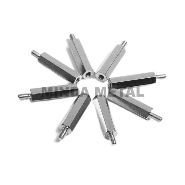 Quality 4Axis Aircraft Aluminum CNC Turning Parts Column Standoff for sale
