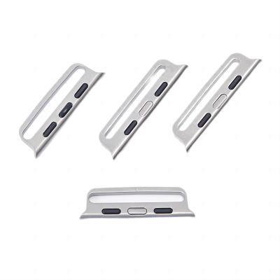 China Silver Plating Machined Titanium Metal Injection Molding Parts Watch Strap Connectors for sale