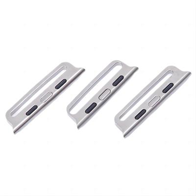China Silver Plating Machined Titanium Metal Injection Molding Parts Watch Strap Connectors for sale