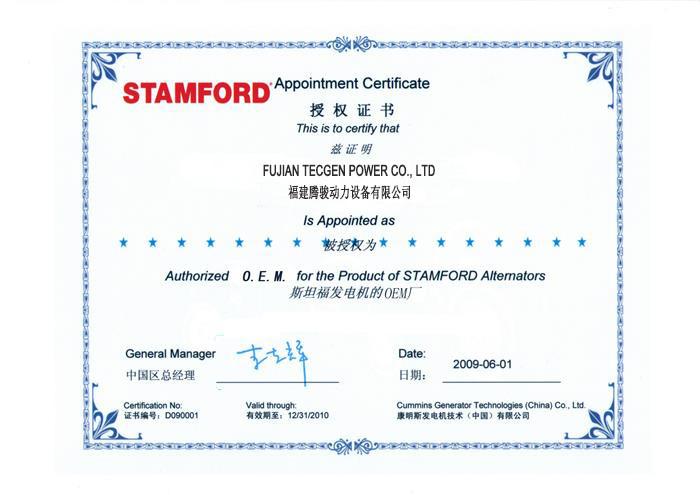 OEM - FUJIAN TECGEN POWER CO., LTD.