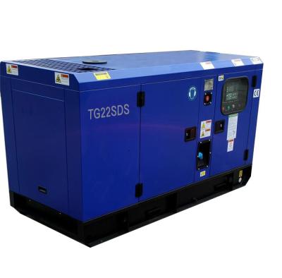 Cina Silent Enclosed Power Generator Set 22kva / 18kw Standby Output For Emergency Power Supply in vendita