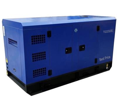 Cina Silent Enclosed Power Generator Set 22kva / 18kw Standby Output For Emergency Power Supply in vendita