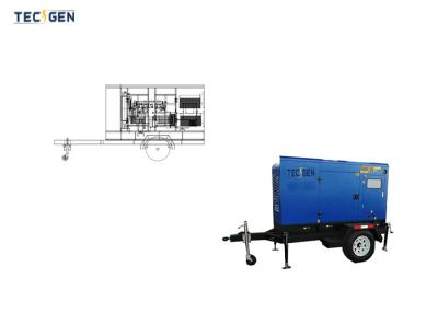 Κίνα 125kVA κινητή γεννήτρια ρυμουλκούμενου Cummins Diesel Genset με ρυμουλκούμενο για ρυμουλκούμενη λειτουργία με αυτοκίνητο προς πώληση