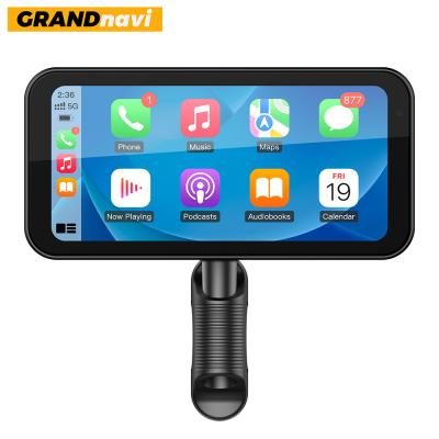 China GRANDnavi 6,25 inch voor motorfietsen Draagbaar navigatieapparaat Waterdicht IPX7 Linux System BT DVR Android Auto CarPlay Te koop