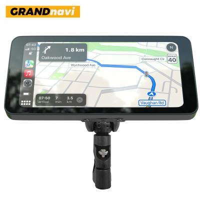 China IPX7 Waterdicht 6.3 inch Universal Motorcycle Navigation GPS met Carplay 2K HD Screen Draadloos Android Auto carplay Te koop