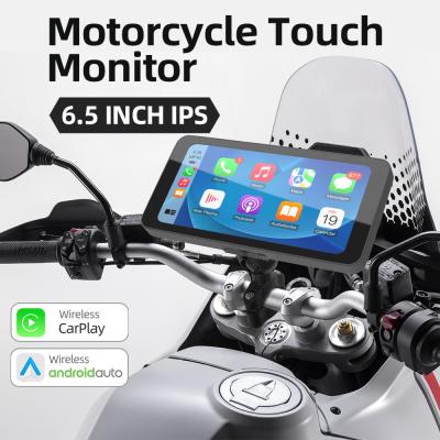 China IPX7 Waterdicht 6.3 inch Universal Motorcycle Navigation GPS met Carplay 2K HD Screen Draadloos Android Auto carplay Te koop