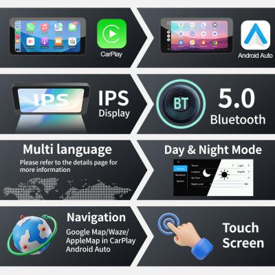 China IPX7 Waterdicht 6.3 inch Universal Motorcycle Navigation GPS met Carplay 2K HD Screen Draadloos Android Auto carplay Te koop