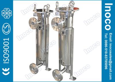 China Alojamento de filtro de alta pressão do saco de BOCIN único de aço inoxidável com o saco de filtro do PE à venda