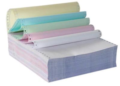 China Custom Printed 3 Ply 4 Ply Carbonless Paper Rolls for sale